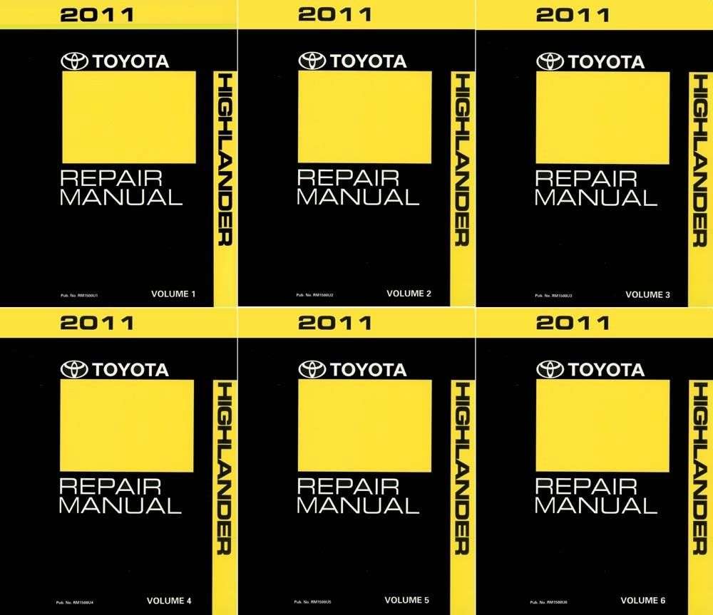2011 Toyota Highlander Service Manual