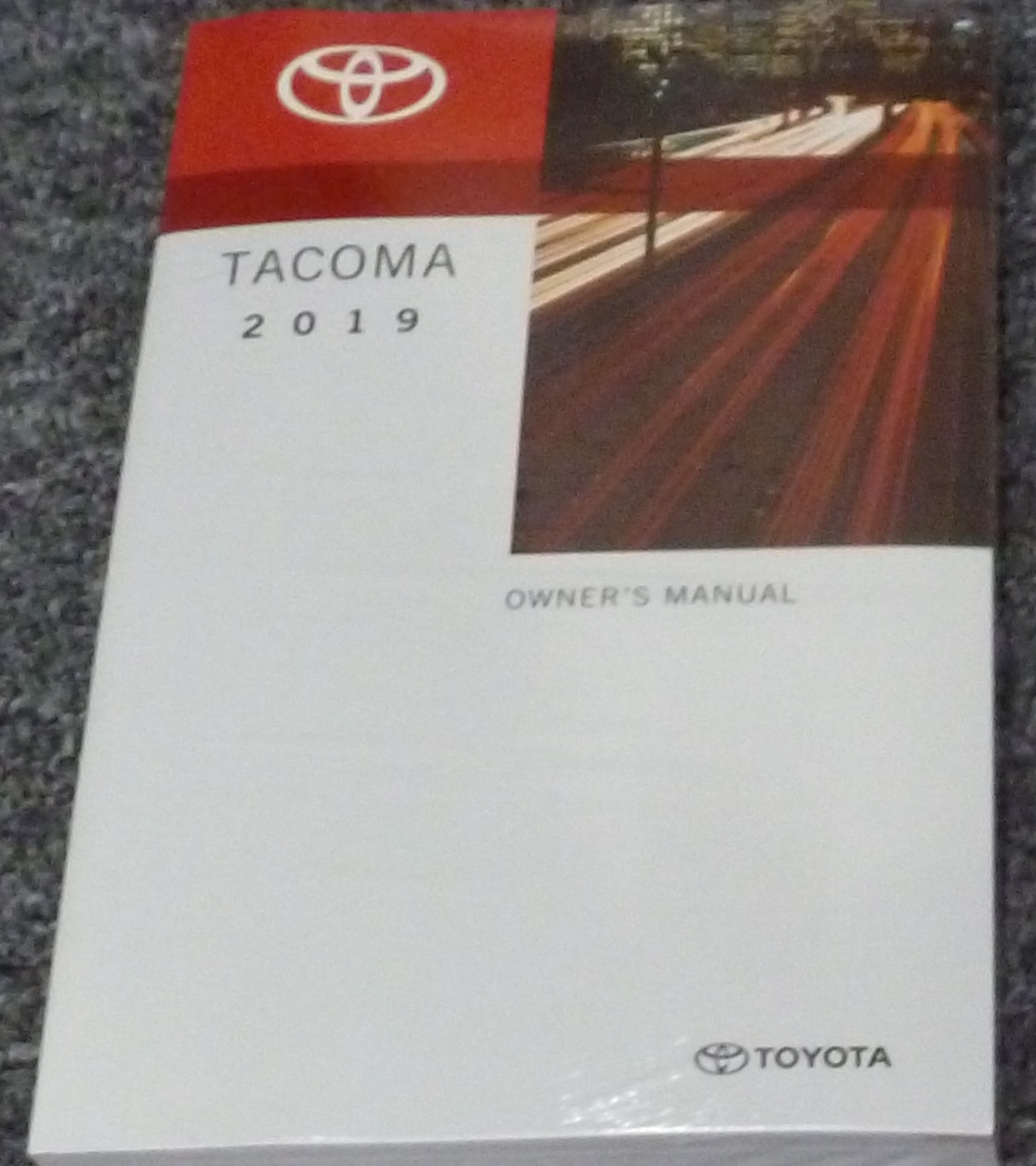 2019 Toyota Tacoma Owner's Manual